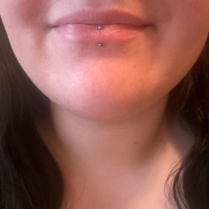 Large Spike Vertical Labret Jewelry, Angel Fangs Piercing Curved ...