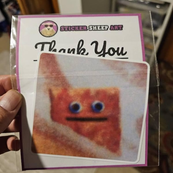 Cursed Cinnamon Toast Crunch Sticker: Funny Meme Decal With Googly Eyes ...