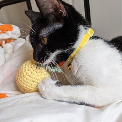 Handmade Crochet Orange Cat Toy - Etsy