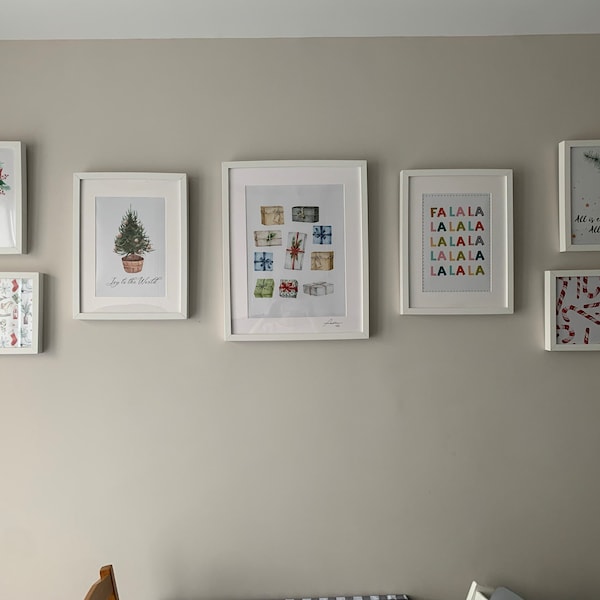 30 Prints, Christmas Wall Art, Digital Download, Winter Gallery Wall ...
