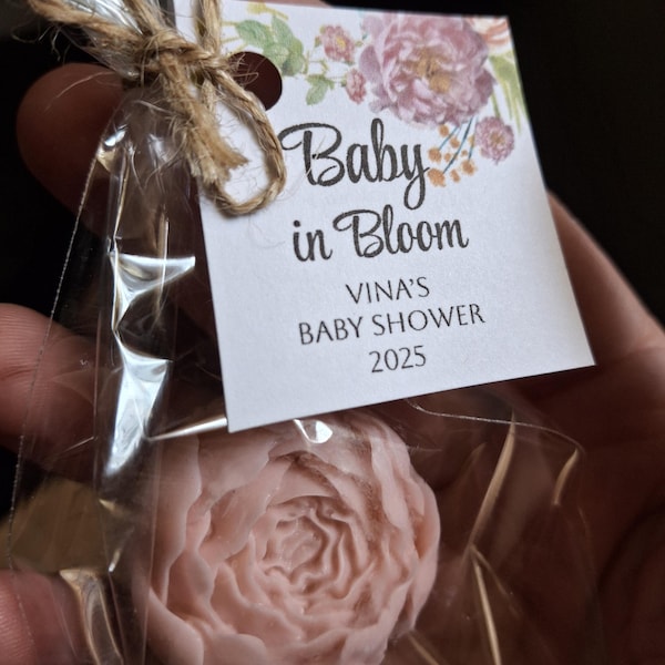 Pink Bow Shower Favors Little Bow is on the Way Baby Shower Tie the ...