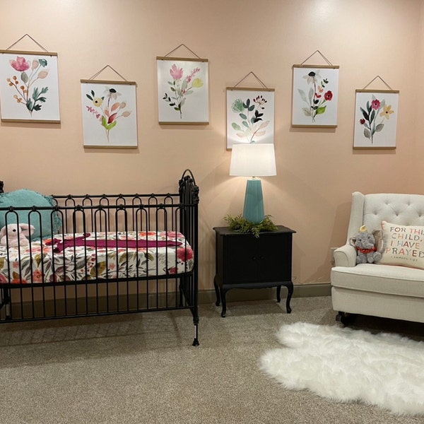 Watercolor Wildflowers Wall Art Spring Wildflower Art Prints Wildflower ...