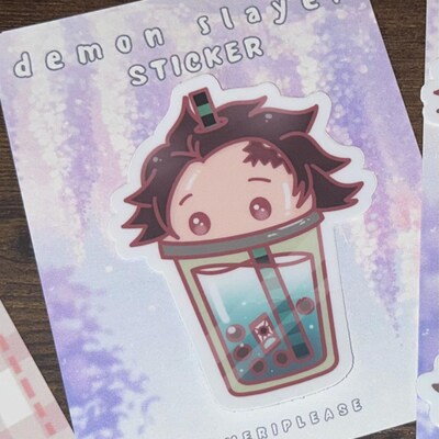 Cute Demon Little Sister Expressions Breathing Sticker Set Chibi Girl ...