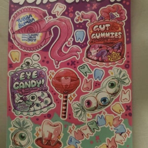 Gore Candy Waterproof Sticker Sheet - Etsy
