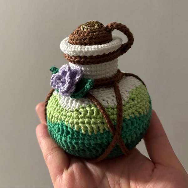 Crochet Pattern Potion Bottle Dice Bag, Royal Potion Bottle, Amigurumi ...