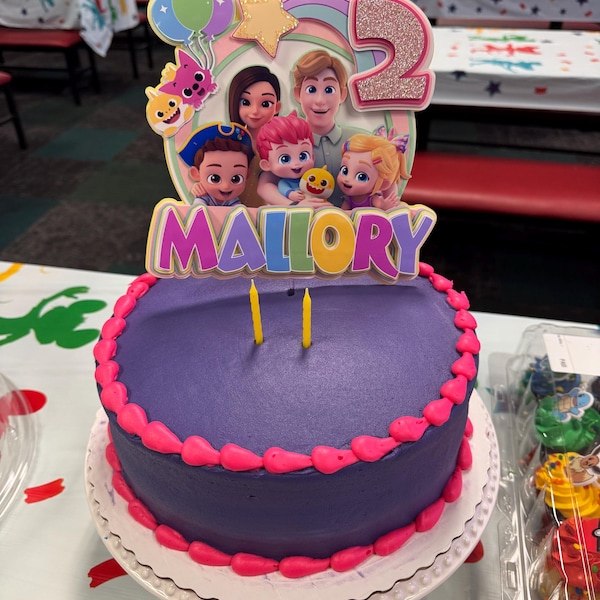 Bebefinn Cake Topper, Party Baby Shark, Custom Design Bebefinn Party ...