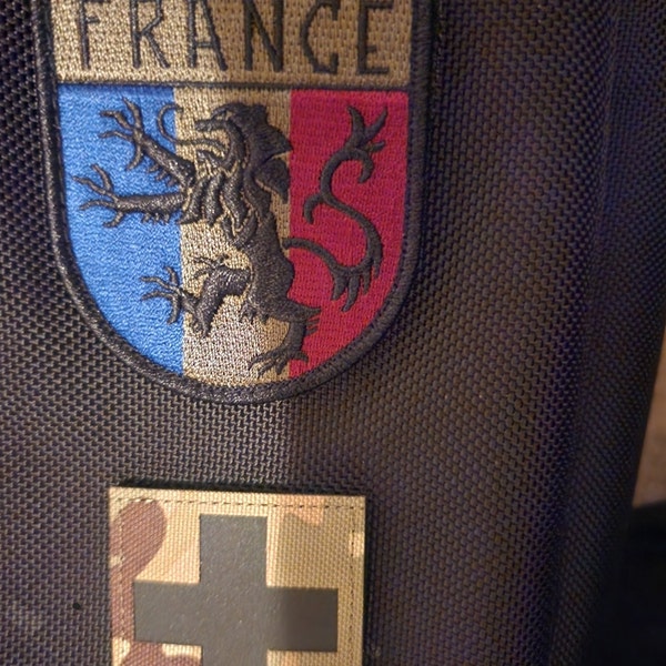 Zen Devils - Subdued France Lion Shield Velcro Patch French Army Flag ...