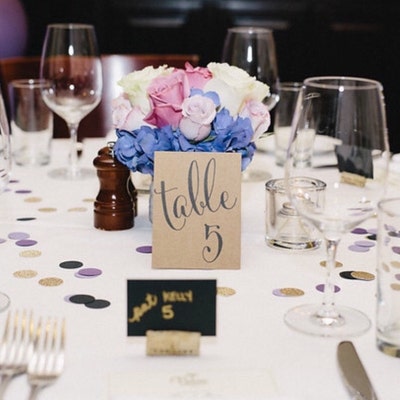 Tented Wedding Table Numbers Double Sided Table Cards - Etsy