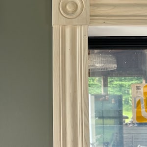 Wooden Rosette 45 Square Door Window Trim 3.5 Bullseye Diameter - Etsy