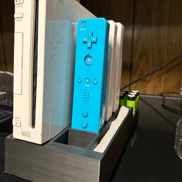 Nintendo Wii Console Organizer: Game, Remote, Battery Storage - Etsy