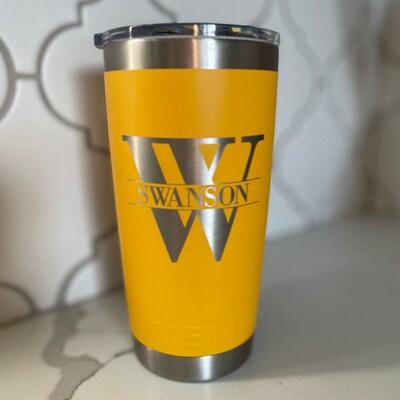 REAL YETI 12 Oz. Laser Engraved White Stainless Steel Yeti - Etsy