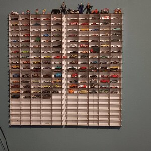 Natural Wooden Monster Truck Storage, Monster Truck Display Case ...