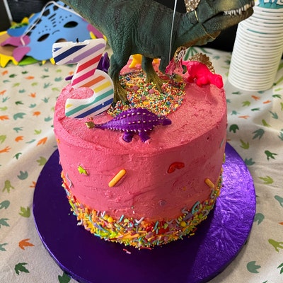 T-rex Juvenile Dinosaur Party Animal Cake Topper Keepsake - Etsy UK