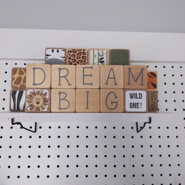 Baby Shower Activity - DIY Baby Block Kit - Wooden Blocks - Gender ...