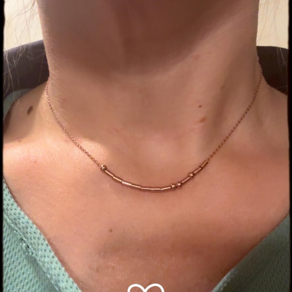 Custom Morse Code Necklace - Personalized Hidden Message Necklace, Name ...