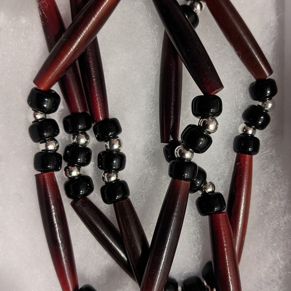 Beaded Coral Snake Necklace & Bracelet - Native American Indian - Etsy