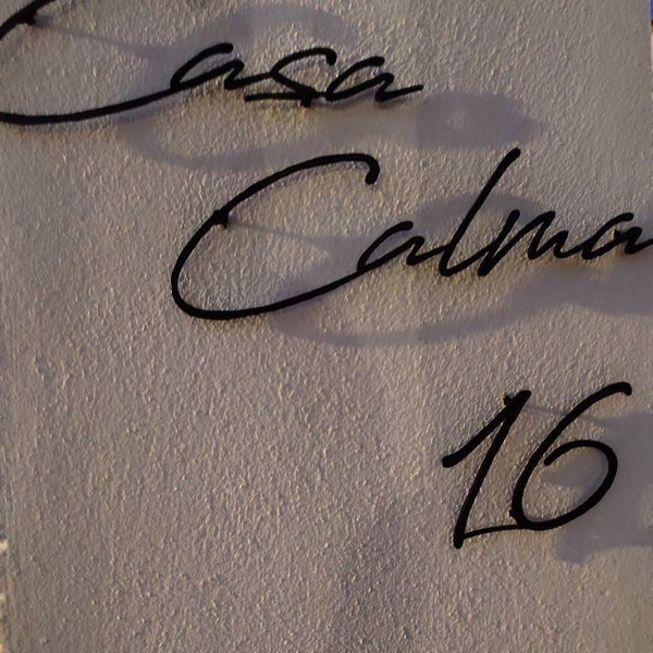 Personalized Metal Villa Name Sign, Custom House Entry Sign, Custom ...