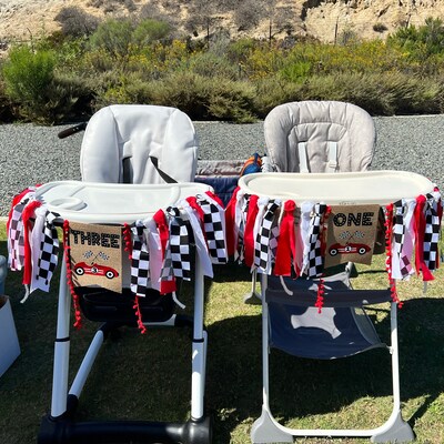Race Car High Chair Banner. First Birthday High Chair Race Car Banner ...