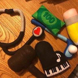 Felt Doljabi/zhuazhou 6 Item Bundle Customizable - Etsy