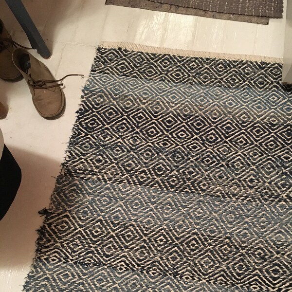 Black Floor Rug, Multiple Sizes Black Kitchen Rug, Black Bedside Rug ...