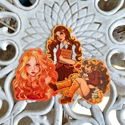 Magical Girl Fantasy Sticker Pack Cute Magical Laptop Stickers Cute ...