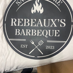 Personalized Smokehouse Sign, Personalized Metal Grilling Sign, Metal ...