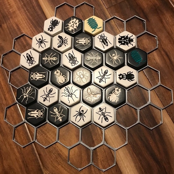 Connect Hive Game Board 3D Printed Grid for Hive Colony Tabletop Game ...