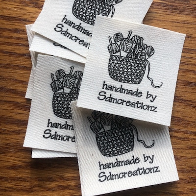 Handmade Labels for Knitted Items Small Organic Cotton Tags ...