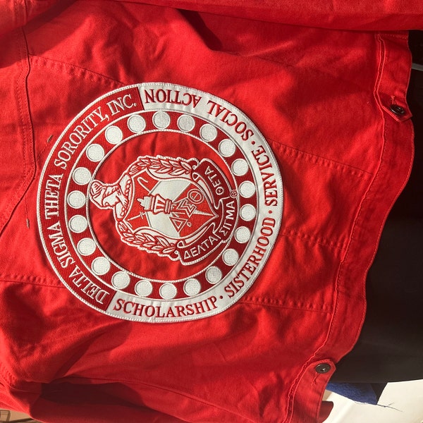 Delta Sigma Theta Sorority Circular Shield 11" Patch - Etsy