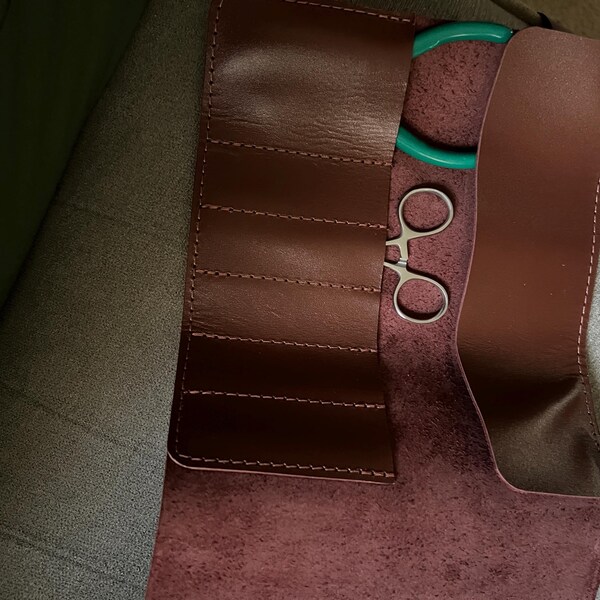 Leather Cord Organizer, Custom Embossed Cable Roll, Travel Charger ...