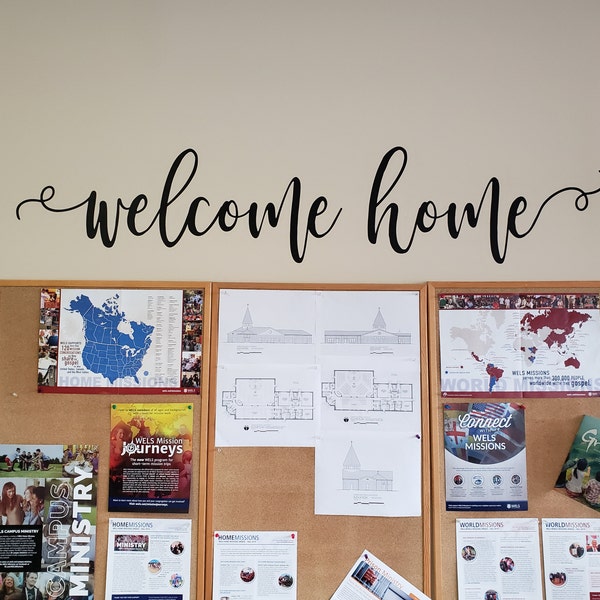 Welcome Home Wall Decal- Welcome Home Decal- Welcome Home Door Decal ...