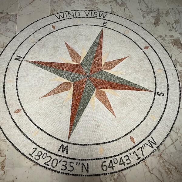Star Design Marble Mosaic Tile for Backsplash or Flooring Medallion ...