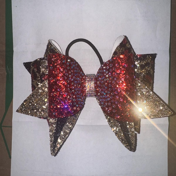 Team Orders Only// Min Order 10 Bows//the showstopper Bow//maroon and ...