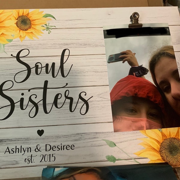 Soul Sister, Best Friend Gift, Soul Sisters Frame, Gift for BFF, Best ...