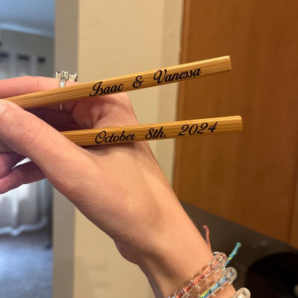 New Personalized Chopsticks,save the Date, Wedding Favor Chopstick ...
