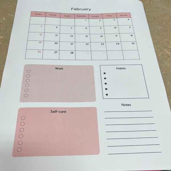 Weekly Notes Printable, Weekly Planner Printable, Instant Download ...