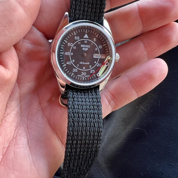 Vintage Hmt Hand-winding Indian Mens Black Dial Watch A430845-a - Etsy