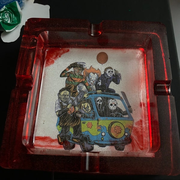 Ashtray; Smoke; Horror Characters; Custom Ashtray - Etsy