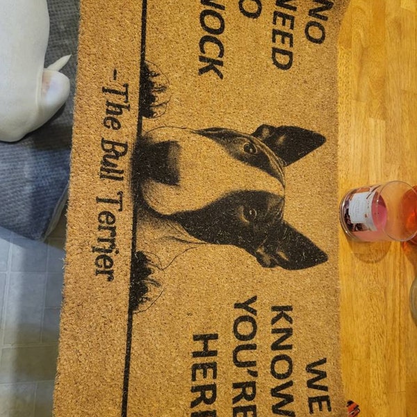 The German Shepherds Door Mat, We Know You ARE Here Shepherd Dogs Door ...