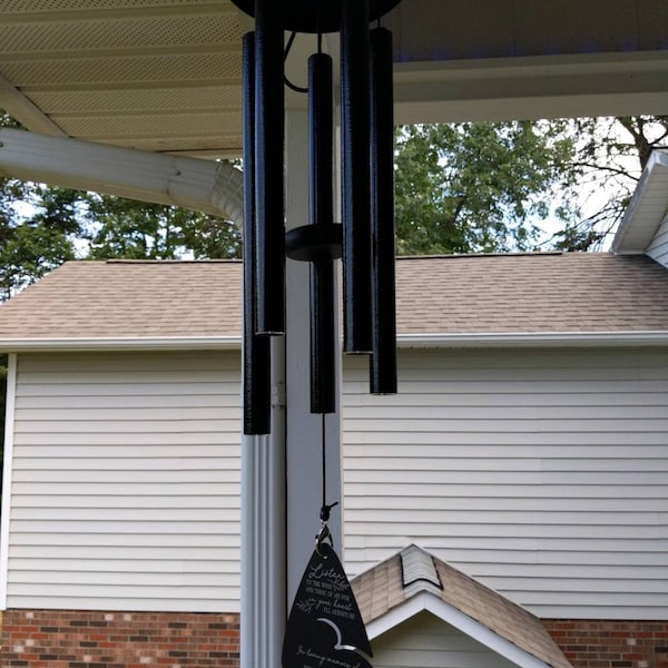 Memorial Wind Chimes | Personalized Listen to the Wind Sympathy Wind ...