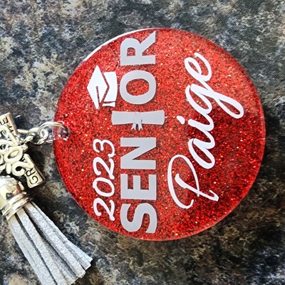 Personalized Graduation Keychain, Custom Class of 2024 Gift, Graduate ...