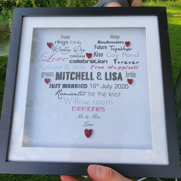 Personalised Star Box Frame - Etsy