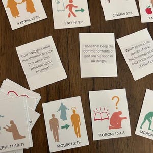 Printable LDS Memory Matching Game for Primary Kids//sud Juego De ...