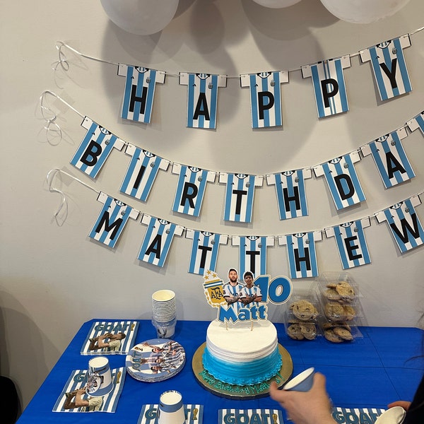 Personalized Messi Birthday Invitation Digital Download Soccer Party ...