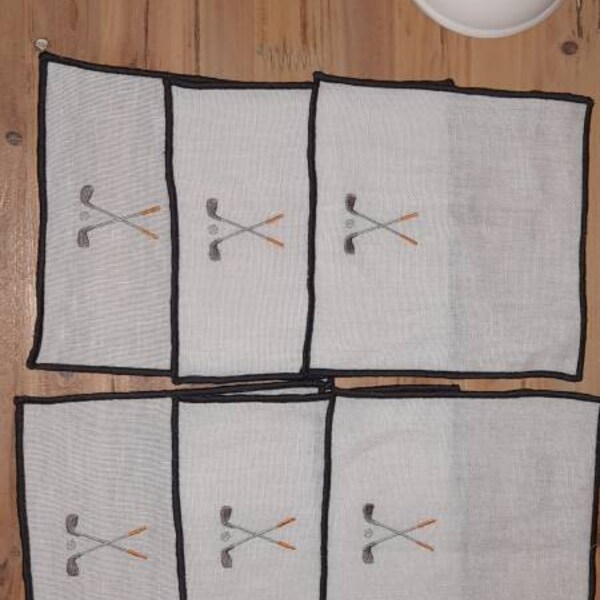 Mini Golf Club Machine Embroidery Design – Crossed Golf Clubs – Golf ...