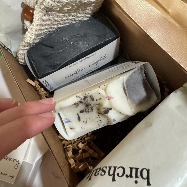 Artisan Handmade Soap Gift Box 4 Pk Soap Gift Set Vegan Soap Bath Spa ...