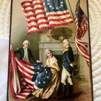 American Flag, Patriotic, Little Betsy Ross Americana Handcrafted ...