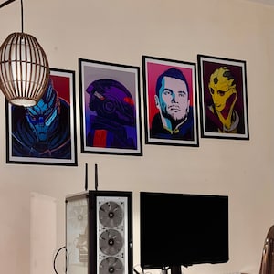 Legion Portrait From Mass Effect Pop Art Inspired Poster - Etsy