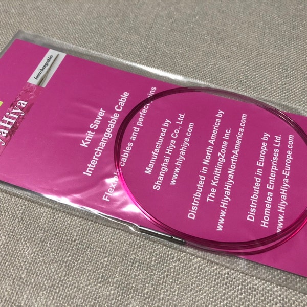 Hiyahiya Sock Cable Interchangeable Cables 24/26, 32'/34, 40/42 , 60/62 ...