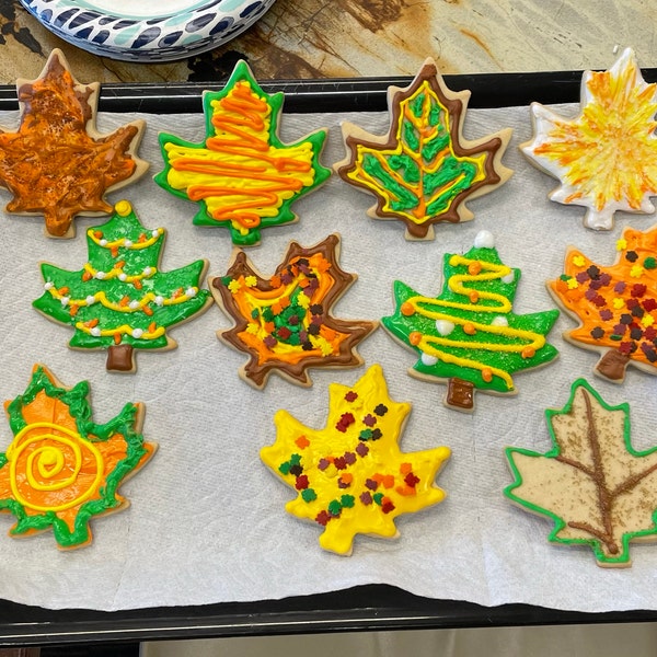 Fall Cookie Decorating Kit, Fall DIY Cookie Kit, INCLUDES 24 ITEMS ...